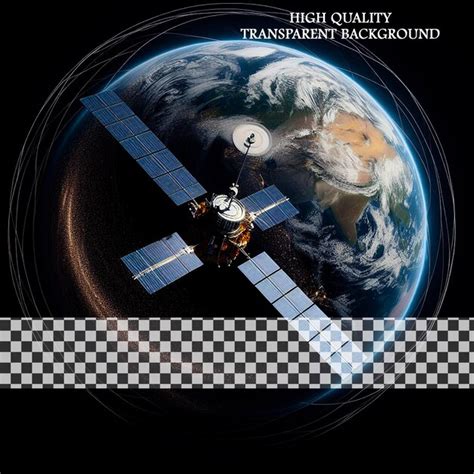 Premium Psd Fixed Point Elegance In Satellite Communication On