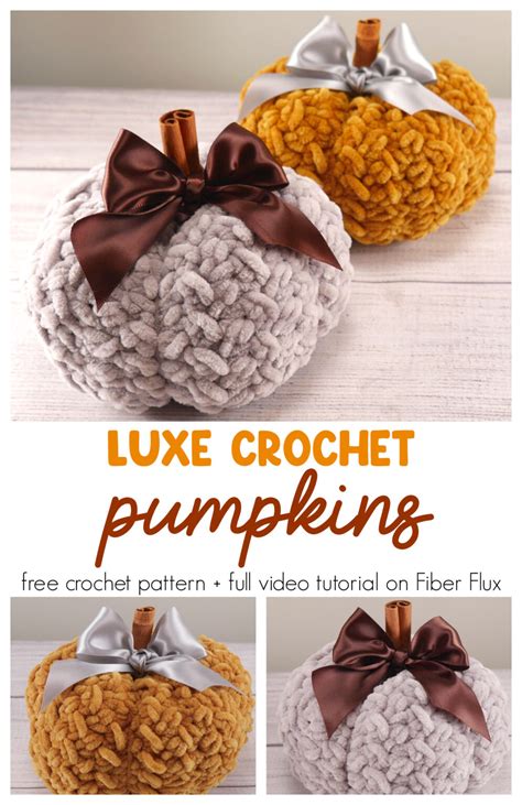 Luxe Crochet Pumpkins Free Pattern Full Video Tutorial