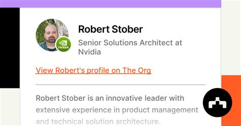 Robert Stober Senior Solutions Architect At Nvidia The Org