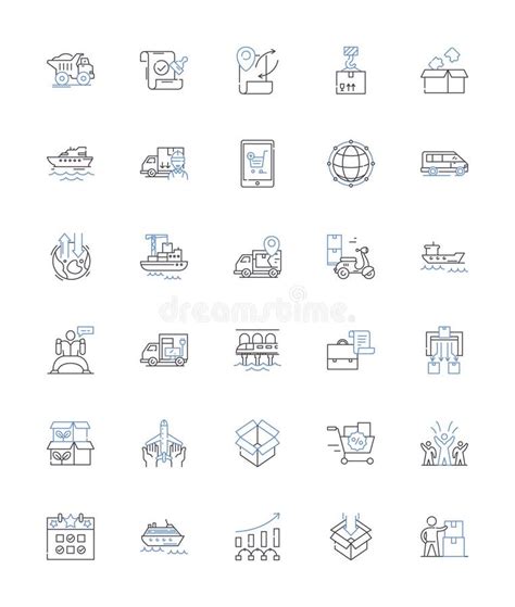 Product Development Line Icons Collection Innovation Prototyping Design Research Iteration