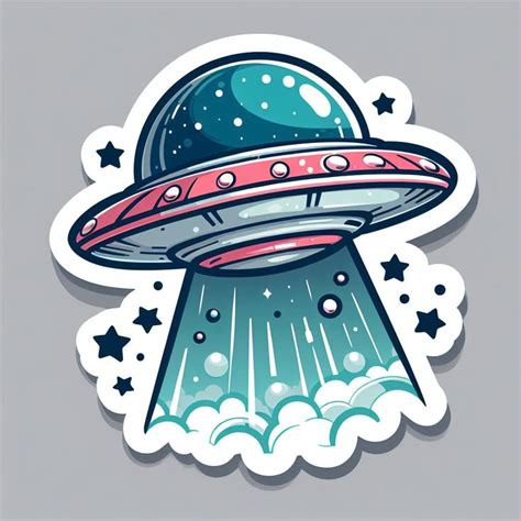 Ufo Sticker Unique Sticker Design