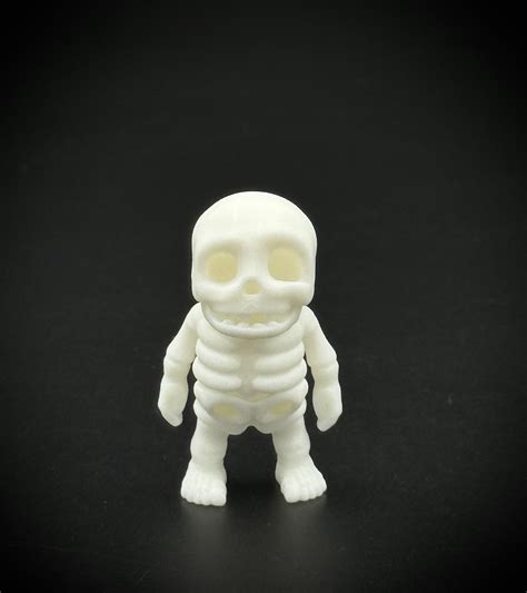 Tiny Skeleton 3d Printed Articulated Skeleton Sensorystressfidget Tiny Skeleton Etsy