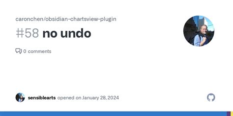 No Undo · Issue 58 · Caronchenobsidian Chartsview Plugin · Github