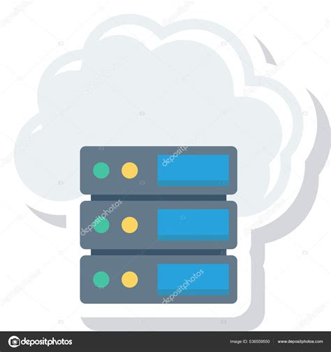 Cloud Database Server Icon Flat Style Stock Vector By ©iconfinder 536559550
