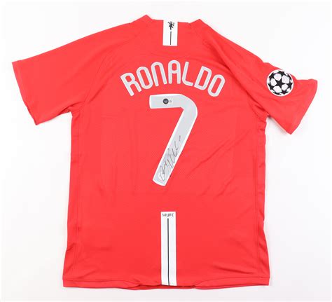 Cristiano Ronaldo Signed Manchester United Jersey Beckett Pristine