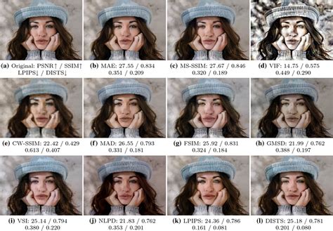 another set of compression results optimized for different iqa models