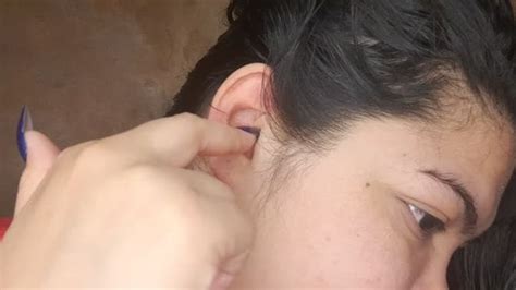 Exploring My Ear With Long Curious Nails Fetish Jessie Clips4sale