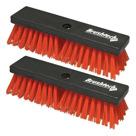2 Pzas Cepillo Limpieza Uso Rudo Brushtech Rojo Envío Gratis