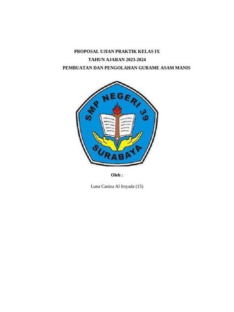 Ujian Praktik Ix Gurame Asam Manis Pdf