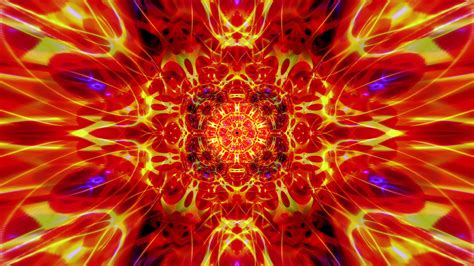 Symmetric Cosmic Burst Kaleidoscopic Flame Pattern 2317223 Stock Video At Vecteezy