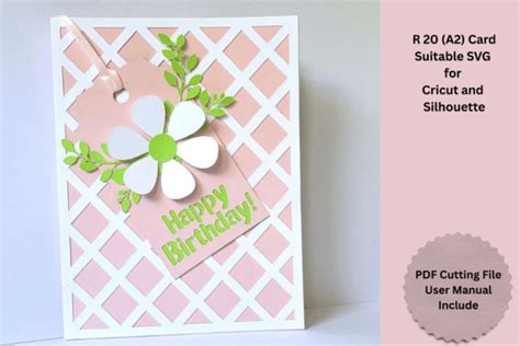 Birthday Card Cutting File Svg File · Creative Fabrica
