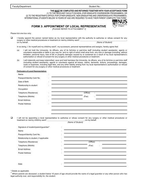 Form 3 Appointment Of Local Representative