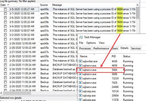 Sql Server Msg 17177 This Instance Of Sql Server Has Been Using A Process Id Of S Since S