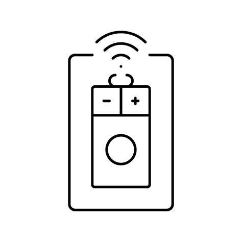 Smart Dimmer Switch Home Line Icon Vector Illustration 35272436 Vector