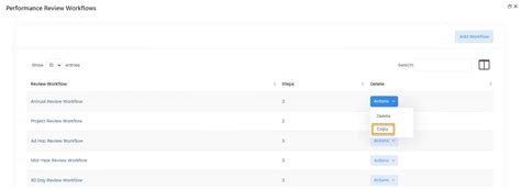 performance review workflows