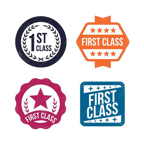 Free Vector Flat Design First Class Stamp Collection