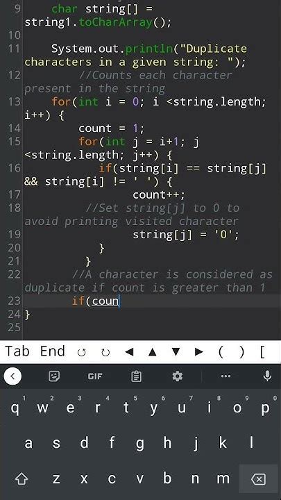 Java Coding ♥️😮 Character Count In String Shorts Shortsfeed Tiktok