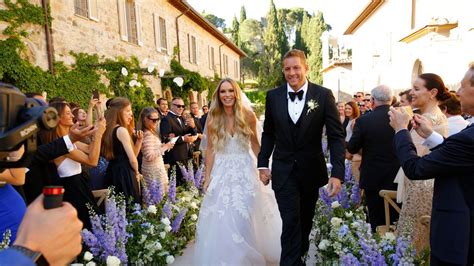 Inside Caroline Wozniackis Wedding At Castiglion Del Bosco In Tuscany Vogue