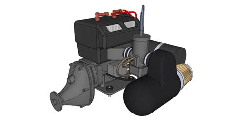 Rotax 447 Ul Engine Normal Version 3d Warehouse