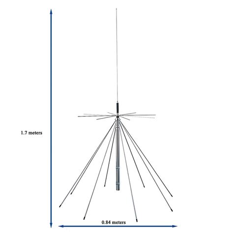 Ultra Wideband Discone Antenna25mhz 1300mhz Multi Frequency Compatible Pl259 Connector