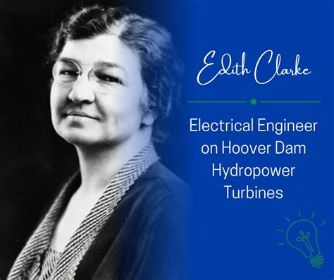 Lockhart Edith Clarke Played A Pivotal Role In The Development Of The Hydropower Turbines At