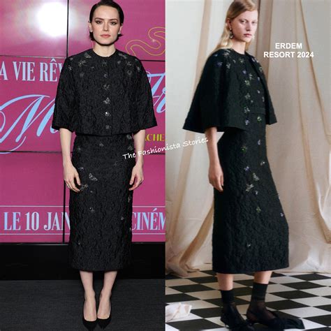 Daisy Ridley In Erdem At The Sometimes I Think About Dying Paris