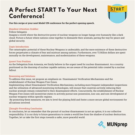 Writing The Perfect Mun Opening Speech