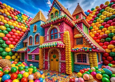 Sweet Shop Facade A Colorful Candy Architecture Design Featuring