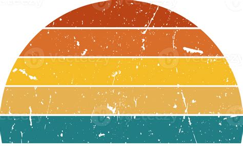 Vintage Retro Sunset 15723857 Png