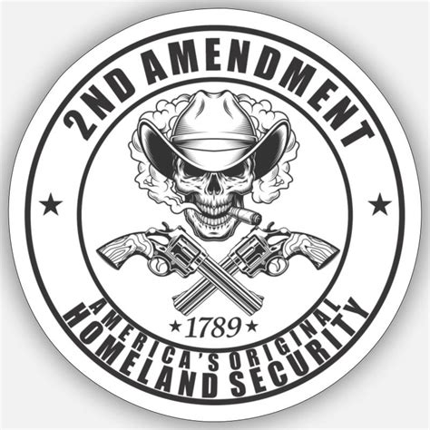 2nd Amendment Stickers Unique Designs Spreadshirt