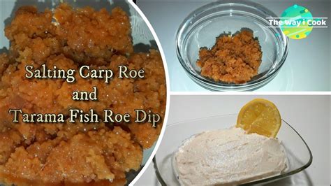 Salting Carp Roe And Tarama Fish Roe Dip Recipe Traditional Tarama