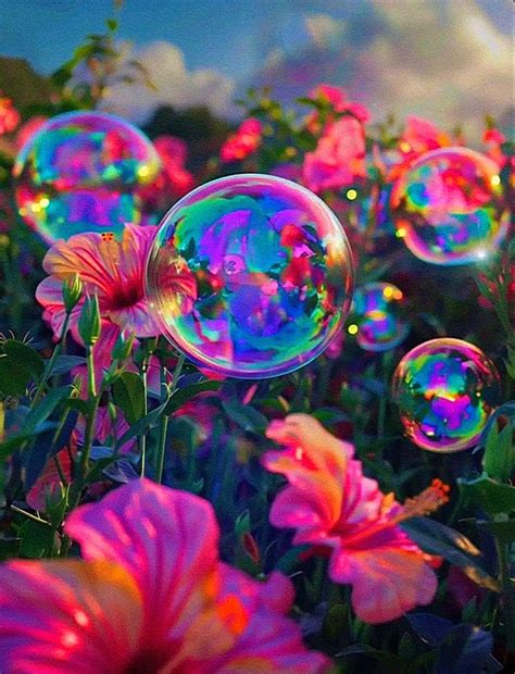 Aesthetic Soap Bubbles Wall Art