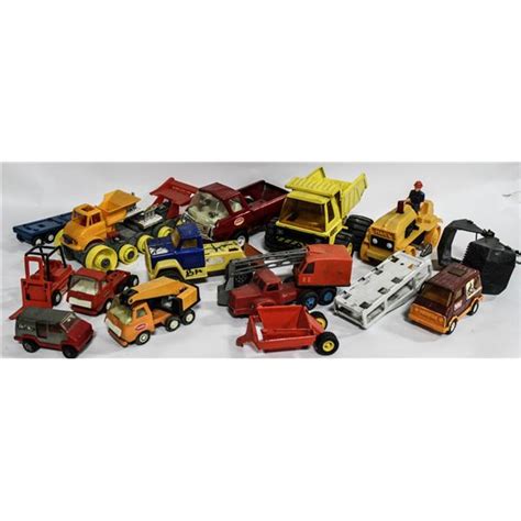 Box Assorted Vintage Toy Cars Box Assorted Vintage Toy Cars