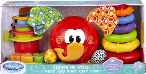 Playgro Clever Me Stack Nest And Sort T Pack • Pris
