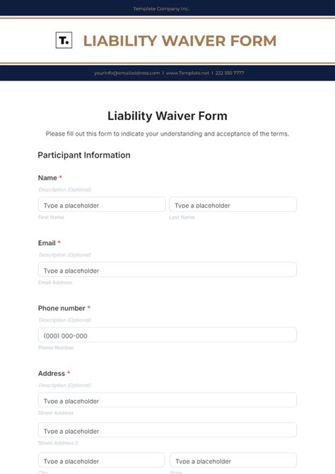 Free Waiver Form Template To Edit Online