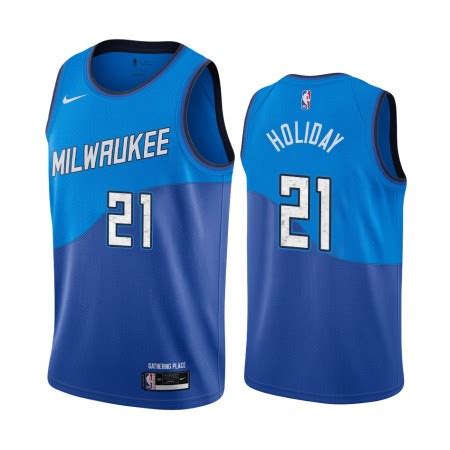Maillot Nba Milwaukee Bucks Jrue Holiday 21 2020 21 City Edition
