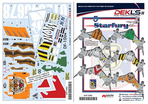 Decals B5 Star Fury Le Release Replacement Decals For The