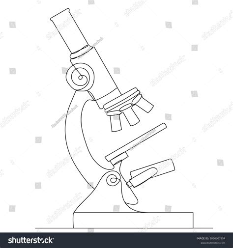 Microscope Line Drawing At Victoria Melrose Blog
