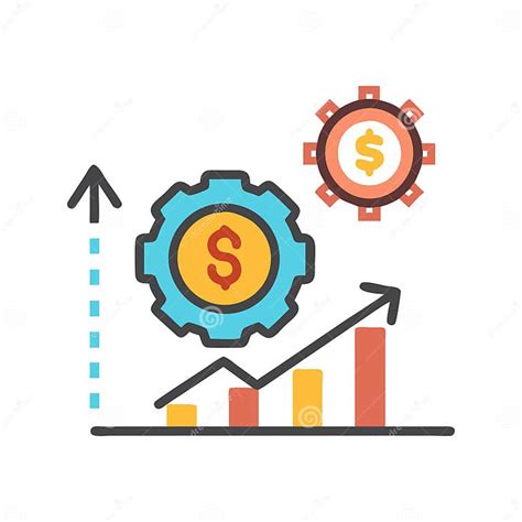 Icon For Assessing Profit Maximization Effectiveness Stock Vector