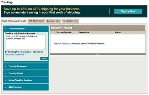 Shipping Tracking Numbers