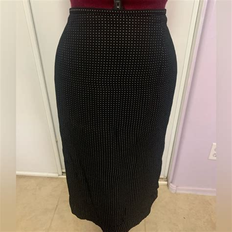 Worthington Skirts Euc Worthington Pencil Skirt Black Wwhite Dots
