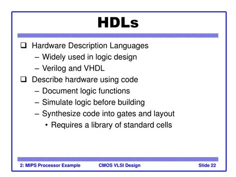 Ppt Introduction To Cmos Vlsi Design Lecture 2 Mips Processor Example Powerpoint Presentation