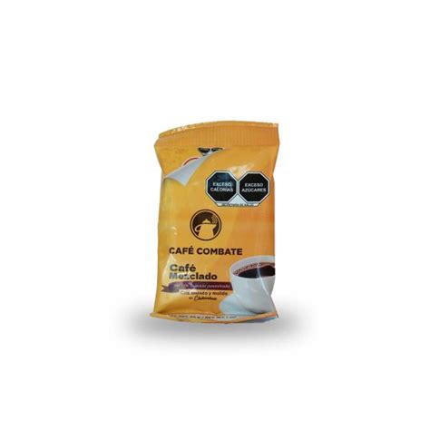 Café Comercial Mezclado Con Azúcar 30 Gramos Café Combate