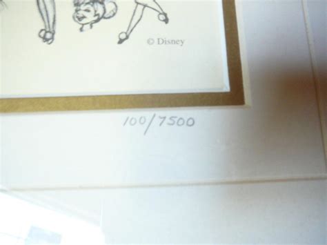 Disney Tinkerbell Model Sheet Sketchs Framed Pin Set New Original Box