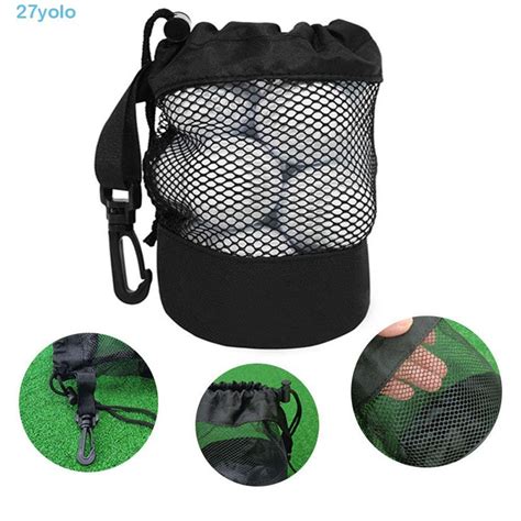 Yolo Golf Ball Pouch Golf Accessories Portable Mesh Net Bag Golf Ball