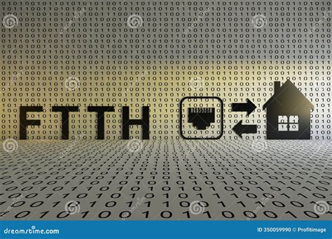 Ftth Concept Text Sunlight 3d Stock Illustration Illustration Of Fiber Software 350059990