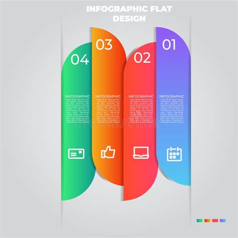 Business Data Visualization Process Chart Abstract Elements Of Graph