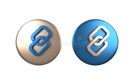 Colorful Chain Link Icon Isolated On White Background Link Single Hyperlink Chain Symbol