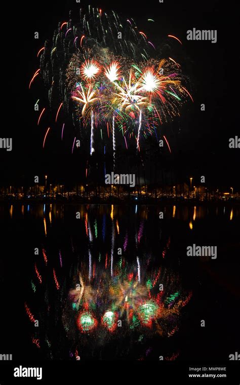 Fireworks Display For The American Independence Day On 4th Of July At
