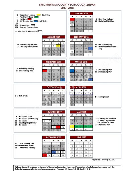 Breckenridge Isd Calendar